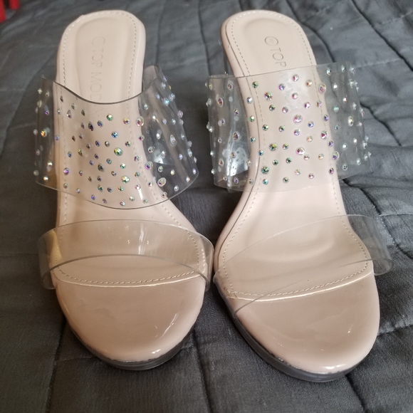 Fashion Nova | Shoes | Clear Chunky Heel | Poshmark